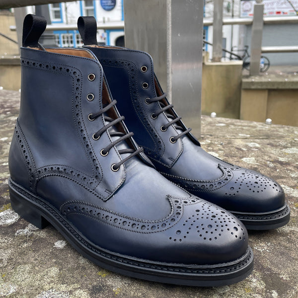 Berwick ‘Hardy’ MTO in Blue Calf leather – The Shoe Healer