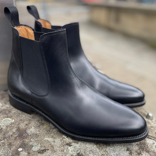 Berwick 303-K1 Chelsea Boot - Black Calf – The Shoe Healer